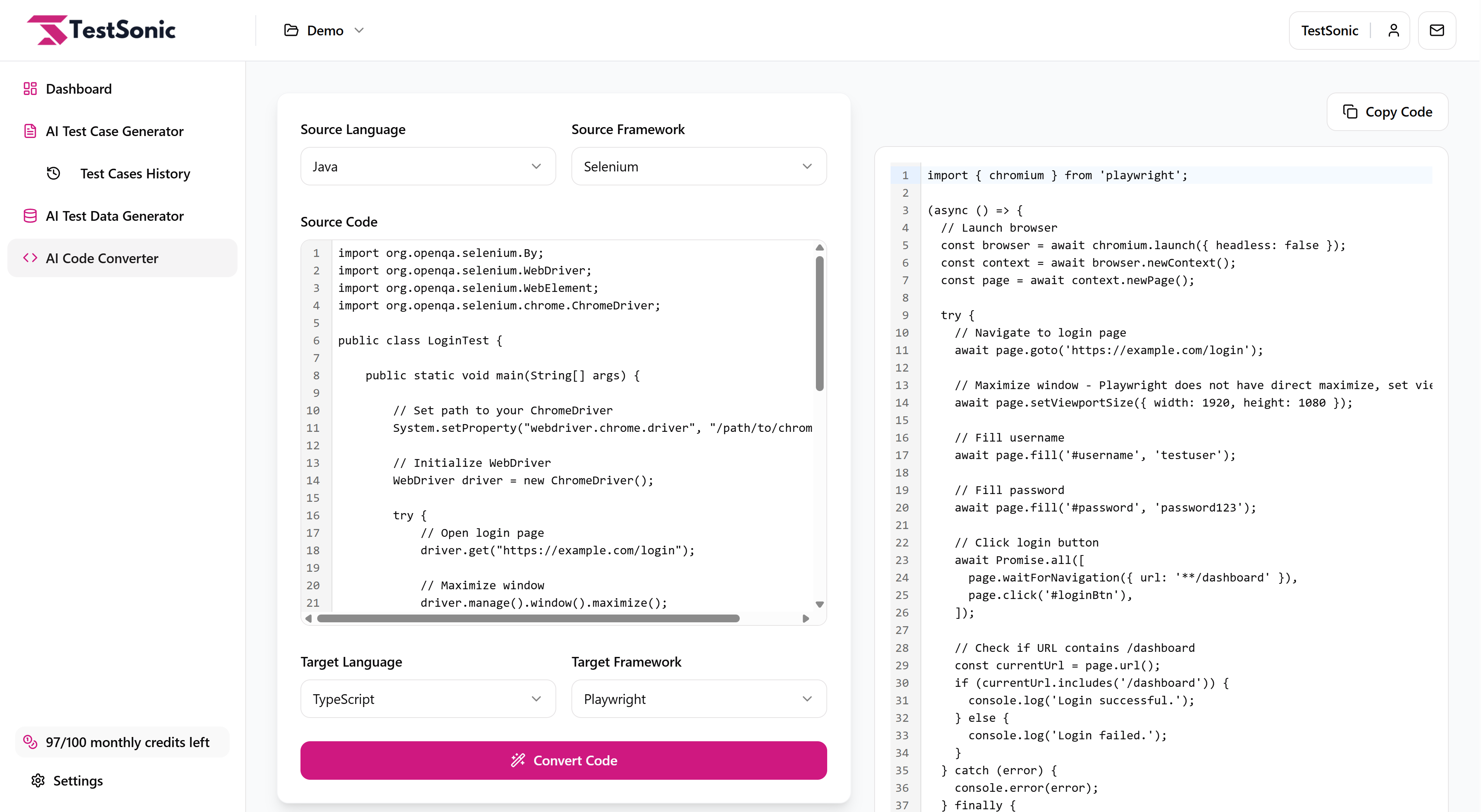 TestSonic | AI-powered testing tools for modern QA teams